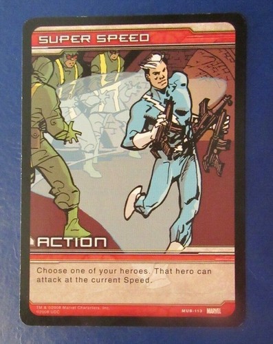 2008 Marvel Ultimate Battles ACTION Card # 113 SUPER SPEED | eBay