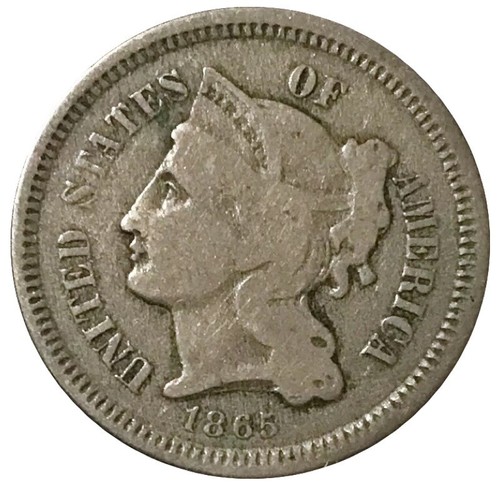 1865 Three Cent Piece Early RARE U.S. TYPE COIN CIVIL WAR ERA! | eBay