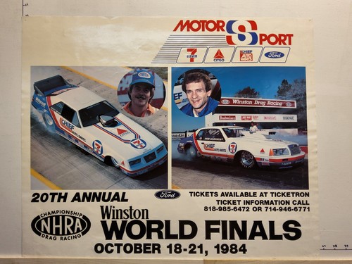 NHRA Drag Racing World Finals 1984. Ford Mustang Thunderbird ...