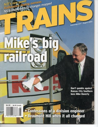 Trains Magazine August 2003 Mike's Big Railroad Dont Gamble Against ...