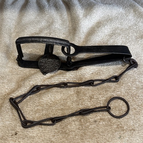 Vintage Sargent No 21 1/2 Square Jaw Dogless Long Spring Trap Trapping ...