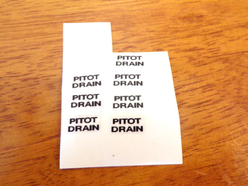 Aviation Pitot Drain Decals | eBay