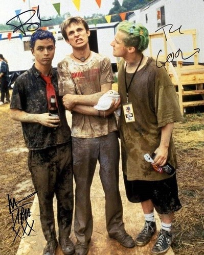 REPRINT - GREEN DAY Billie Joe - Tre Cool Autographed Signed 8x10 Photo ...