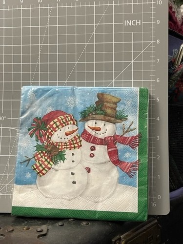 Signature Seasons Bundled Snowmen Lunch Napkins Christmas 16ct. New ...