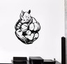 Wall Sticker Sport Bodybuilder Fitness Muscle Man Bodybuilding Vinyl ...