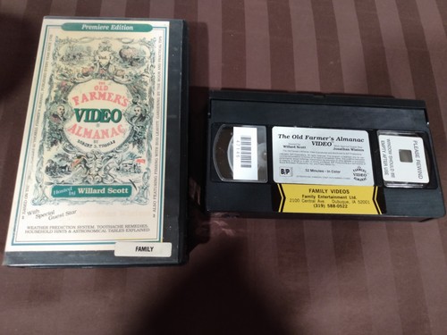 THE OLD FARMER'S ALMANAC VIDEO Vol 1 (vhs) Willard Scott, Jonathan ...
