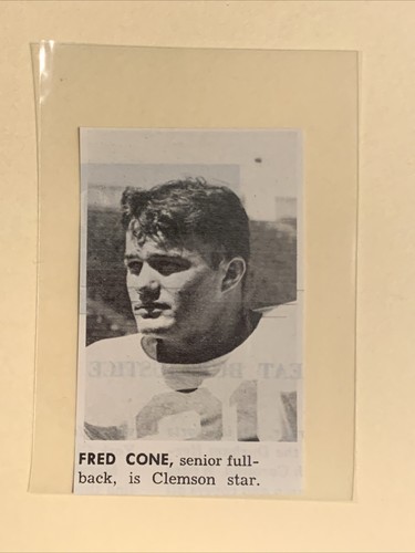 Fred Cone Clemson Tigers 1949 S&S Football Pictorial Panel | eBay