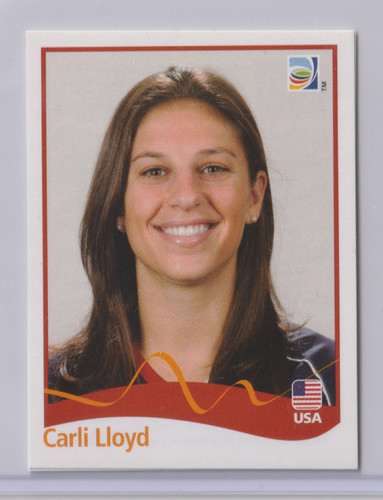 CARLI LLOYD USA STICKER 190 GERMANY WOMEN WC 2011 PANINI WORLD CUP MINT ...