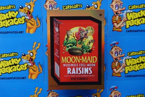 2025 WACKY PACKAGES HALLOWEEN SERIES ORANGE FOIL CARD #13 MOON-MAID ...