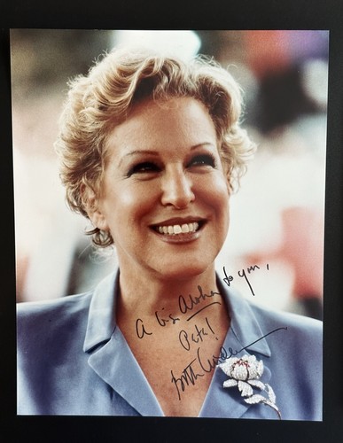 BETTE MIDLER 8x10 Signed Autographed Photo Inscribed “A Big Aloha To ...