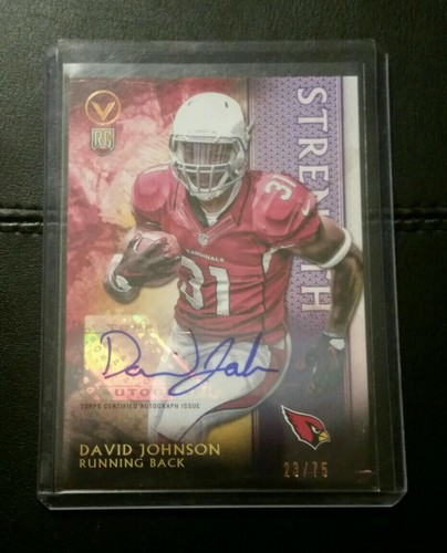 #23/75 David Johnson Rookie Auto Card 2015 Topps Valor Texans Cardinals ...