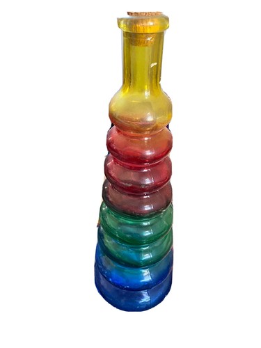 Vintage Glass Bottles with Corks Assorted 5 inch Set of 10 Blue for ...