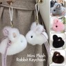 Bunny Rabbit Fashion Keychain Bag Charm Cute Gift Peach Pink Handmade ...