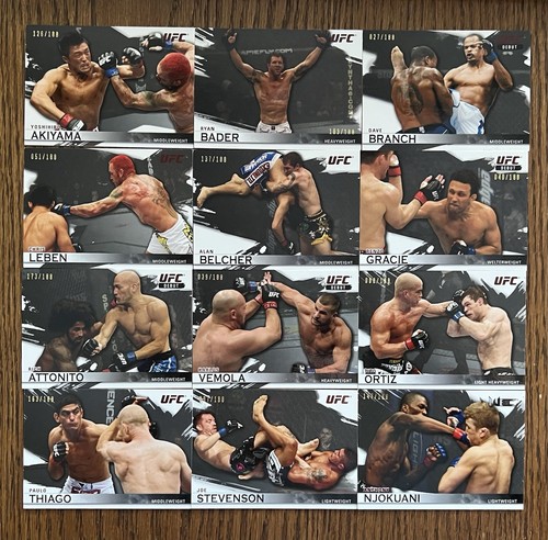 12 MMA Lot 2 - 2010 Topps SILVER UFC Knockout Cards ALL Serial Numbered ...