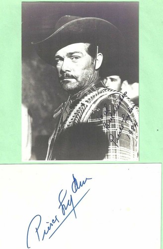 PIERCE LYDEN cowboy & serial bad guy henchman Autographed 3X5 CARD WITH ...