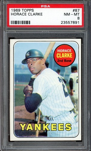 1969 Topps Baseball #87 Horace Clarke PSA 8 | eBay