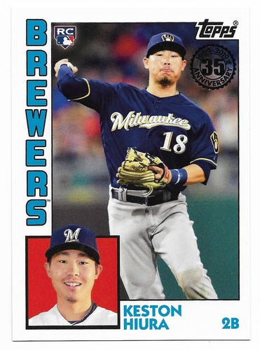2019 Topps Update '84 Topps BOX TOPPER 35th ANNIVERSARY Keston Hiura ...