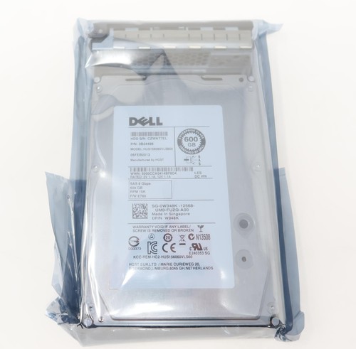 Dell HGST 600GB SAS 15K 6GBps 3.5" HDD HUS156060VLS600 0B24496 W348K ...