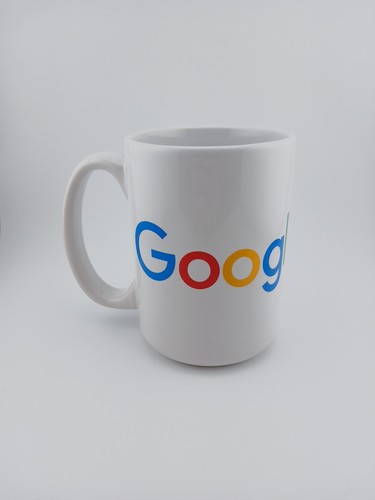 RARE GOOGLE COFFEE MUG CUP EMPLOYEE PROMO GOOGLE FIBER RETRO STYLE | eBay