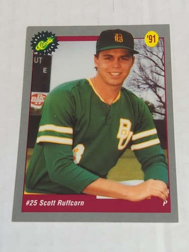 1991 SCOTT RUFFCORN Baylor Bears Draft Pick Card! College Uniform ...
