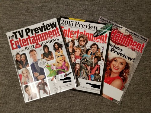 2015 Entertainment Weekly magazines - lot of 3 | eBay
