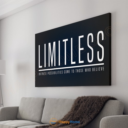 Limitless Definition Wall Art Motivational Poster Inspiration Office ...