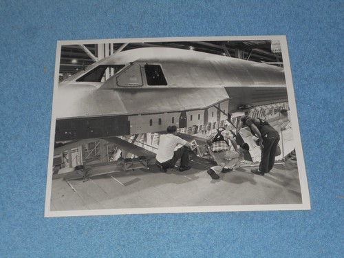 Vintage Lockheed Assembly Plant Photo Workers With C-5 Galaxy Aircraft ...