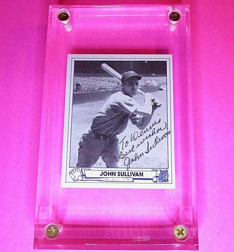 1983 TCMA PLAY BALL, #21 SIGNED, John Sullivan Autograph Auto, 1944 ...