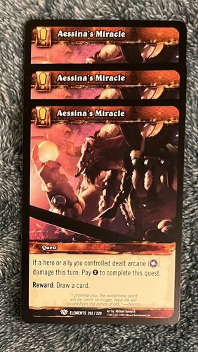 2010 World of Warcraft TCG: War of the Elements Aessina's Miracle 202 3 ...