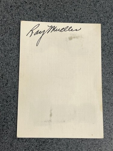 Ray Mueller autographed 2.5 x 3.5 Cut MLB Guaranteed Pass - READ ...