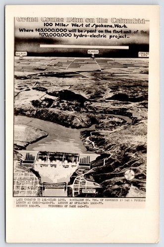 Wilbur-Almira~$63M Finishing Project of Grand Coulee Dam~Artist ...