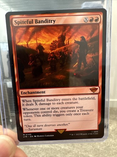Spiteful Banditry 0149 Non Foil Mythic Lord of the Rings MTG Near Mint ...