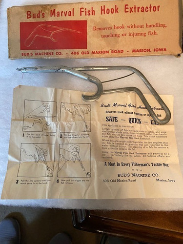 Vintage Bud's Marval Fish Hook Extractor In Its Original Box | eBay