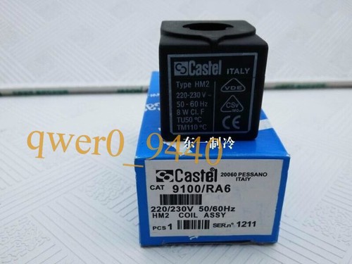 1pc Castel Solenoid Valve Coil 220V 9100/RA6 Castel Type HM2 #RH57 DF ...