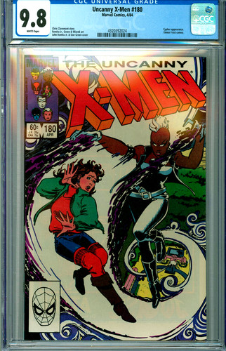 UNCANNY X-MEN 180 CGC 9.8 WP Emma Frost CYPHER Non-CIRCULATED Case ...