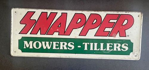 Rare Vintage 12x32 Snapper Mowers Tillers Metal Gas Dealer Advertising ...