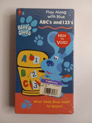 NEW VHS: Blue's Clues: ABC's and 123's: Nick | Grelly USA