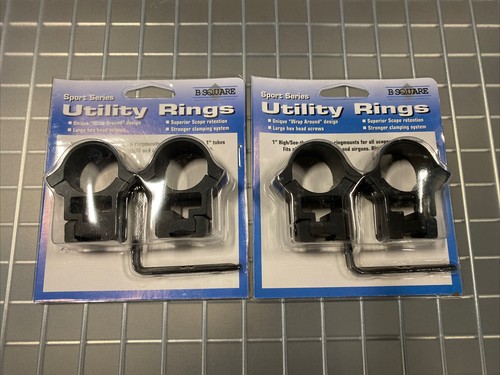 2 PACK!!!1" HIGH 22 AIRGUN RING SET 3/8" DOVETAIL BSQUARE (BSQ27056) | eBay
