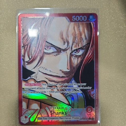 Shanks OP09-001 Leader Alt Art Emperors in the New World One Piece Mint ...