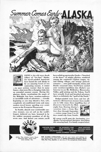 Alaska Steamship Company Print Ad Vintage Advertisement Alaska ...