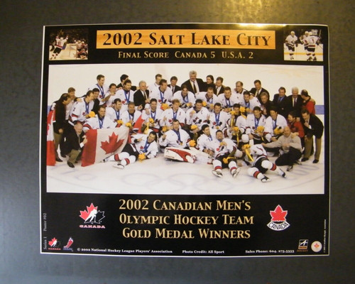 2002 - CANADIAN MEN'S OLYMPIC HOCKEY TEAM / GOLD MEDAL WINNERS / TEAM ...