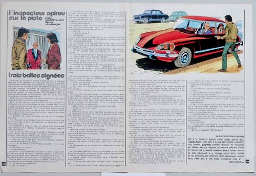 2 pages TEXTE MICHEL VASSEUR DESSIN CHR DENAYER CITROEN DS 1974 SP | eBay