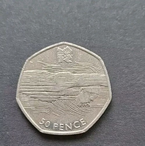 Rare 50p coin 2011 London Olympic Games Aquatics Swimmer Swimming | eBay