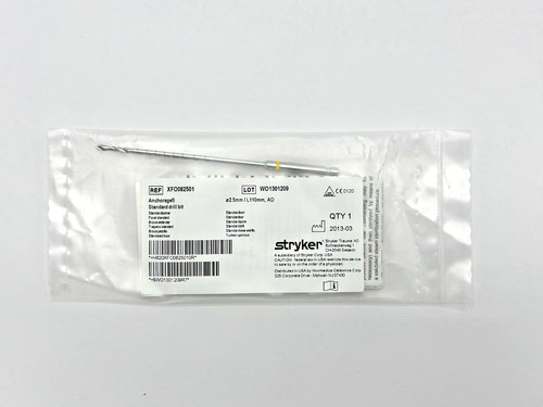 NEW Stryker XFO082501 Anchorage Standard Drill Bit 2.5mm / L110MM AO | eBay