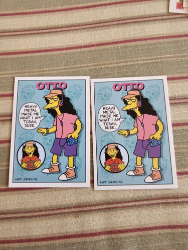 The Simpsons 2 Trading Cards - Otto the Bus driver #S2 -Bongo Comics ...