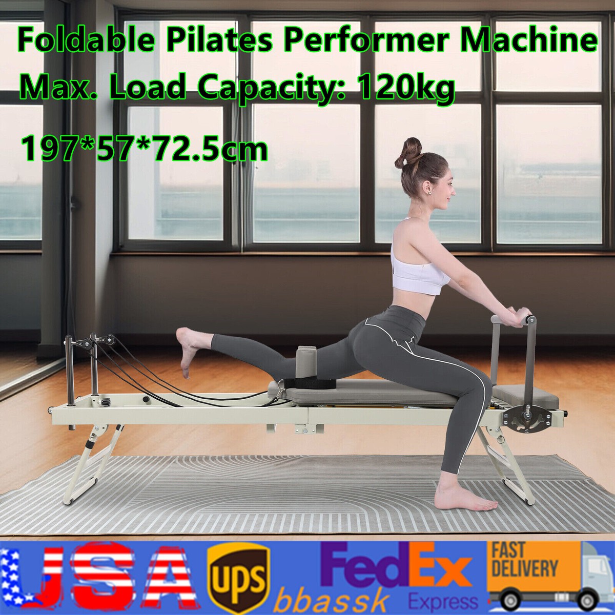 Maquina Reformadora De Pilates 120 Pilates Reformer Machine Stock