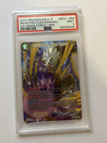 Infinite Force Fused Zamasu BT2-058 SPR PSA 9 Dragon Ball Super DBS | eBay