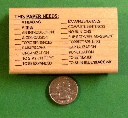 This Paper Needs - Teacher's Writing/Composition Rubber Stamp | eBay