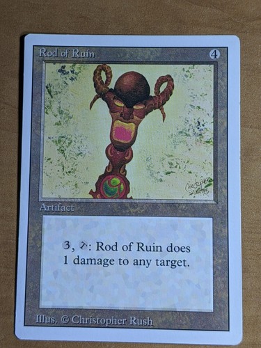 ROD OF RUIN - MTG Revised / 3rd Edition Artifact | eBay