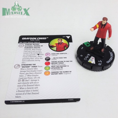 Heroclix X-Men: The Animated Series set Graydon Creed #017 Uncommon fig ...